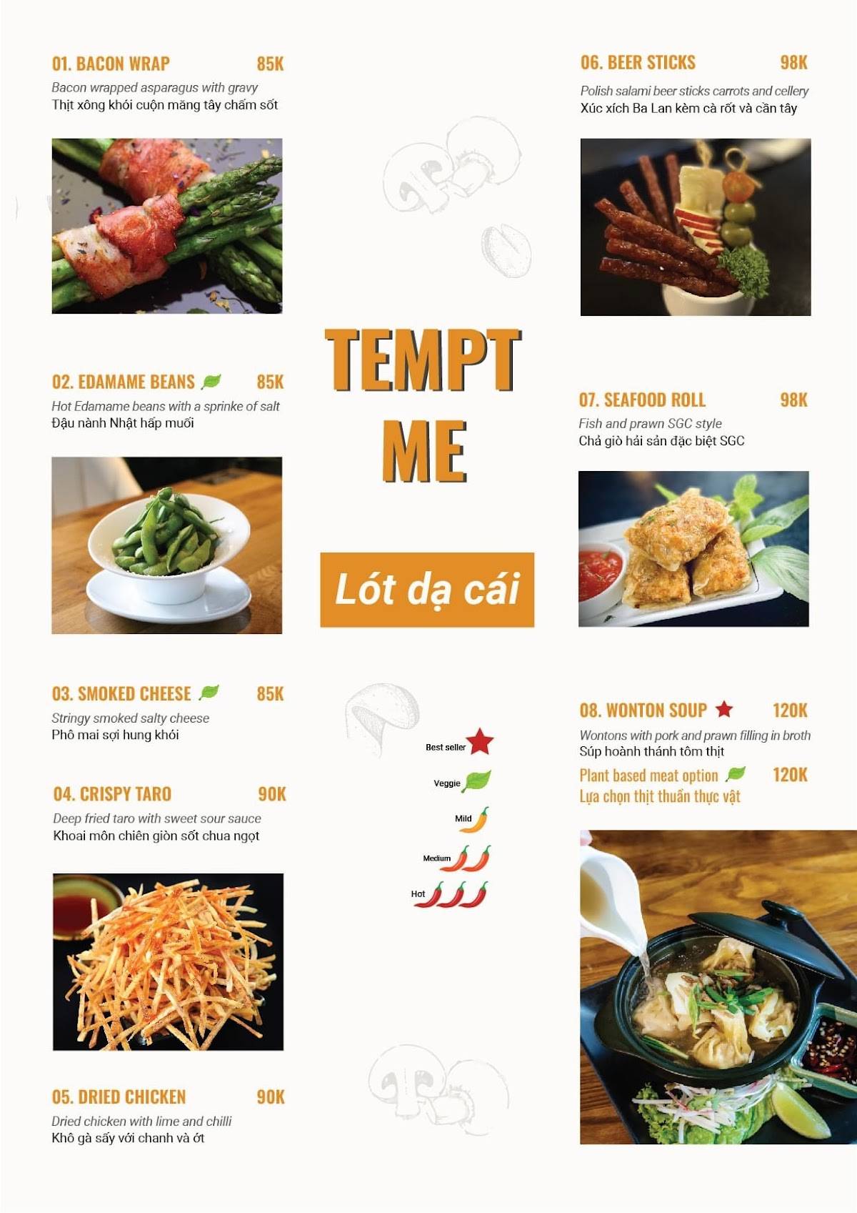 Menu at Saigon Craft Bar Tay Ta, Ho Chi Minh City