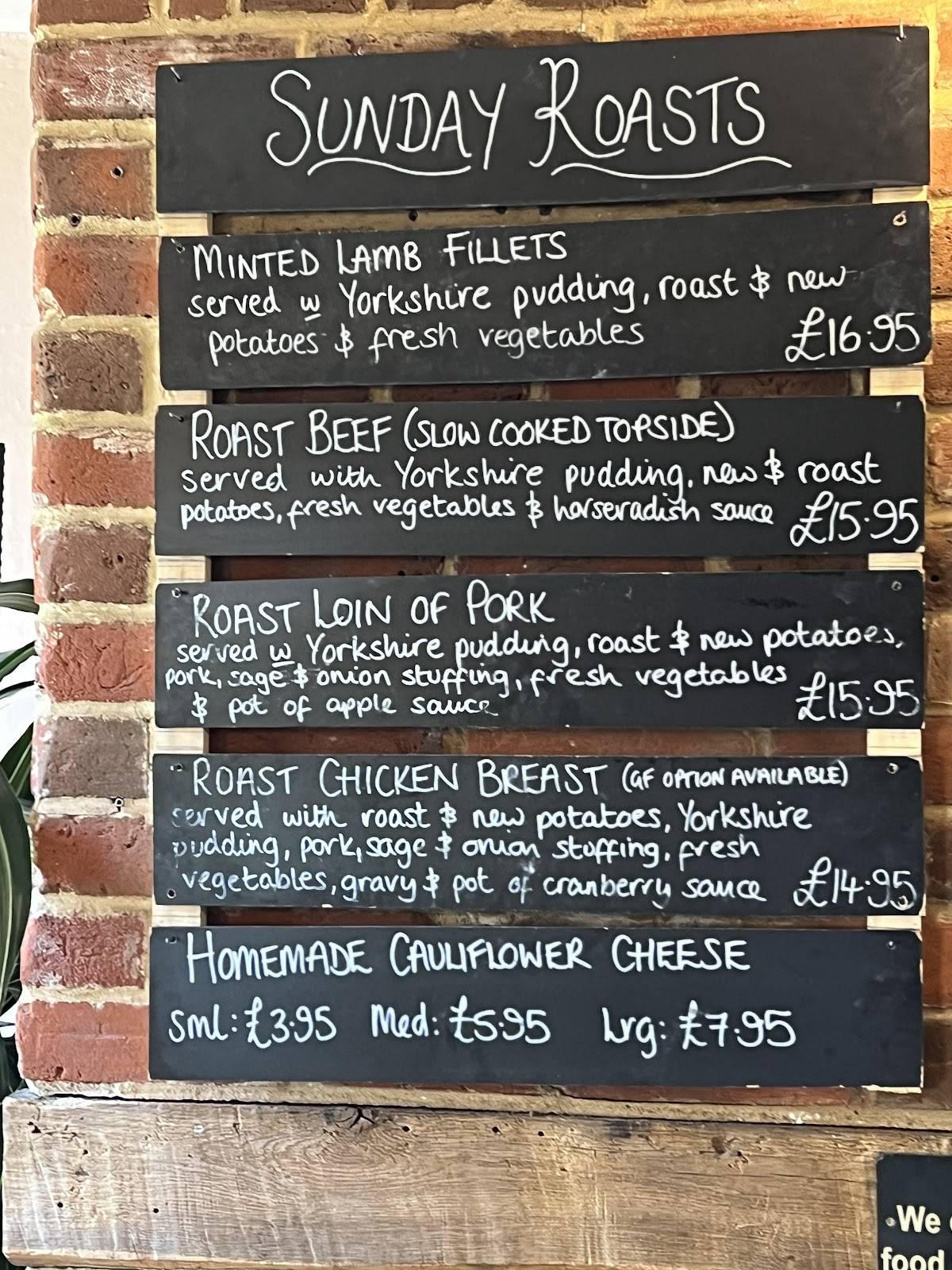 Menu at Saracens Head Newton pub & bar, Sudbury