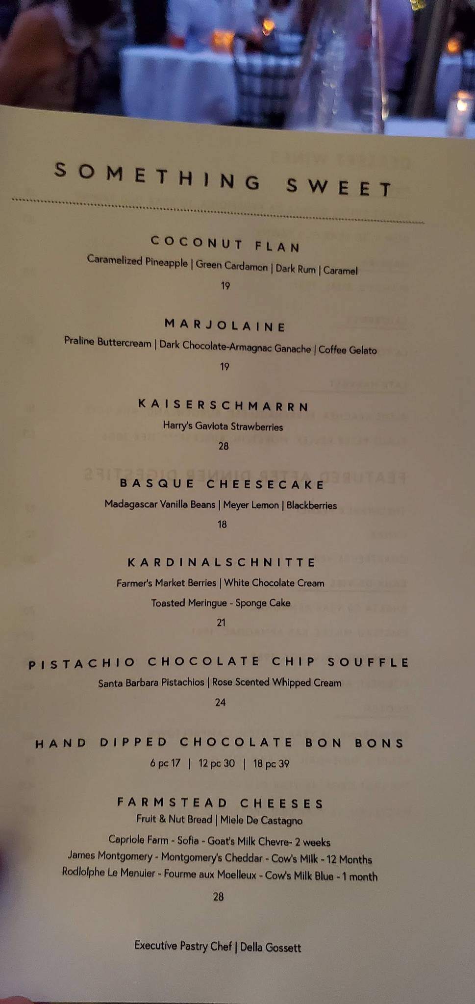 Menu at Spago pub & bar, Beverly Hills, 176 N Canon Dr