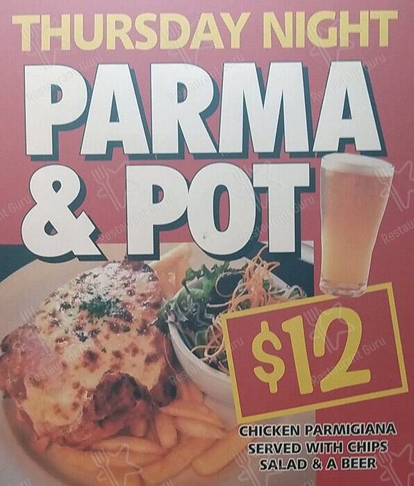Menu at Sunshine RSL pub & bar, Sunshine