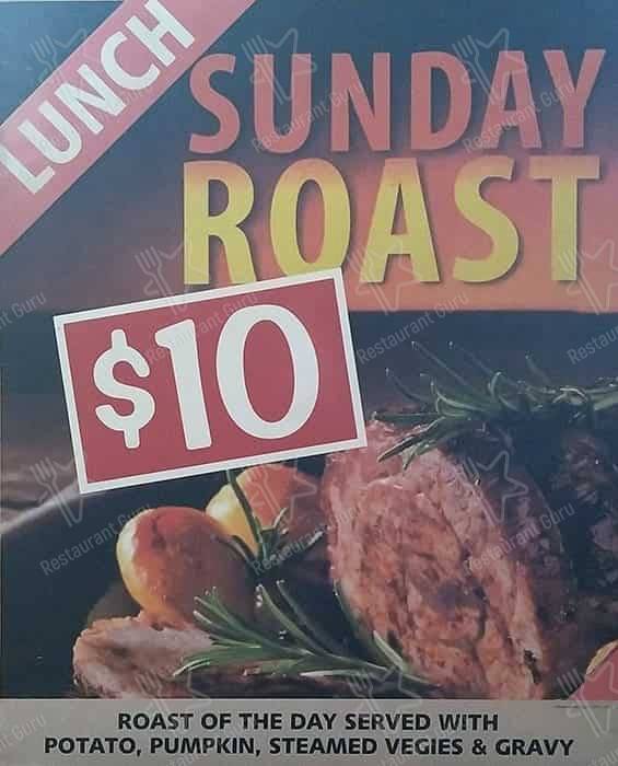 Menu at Sunshine RSL pub & bar, Sunshine