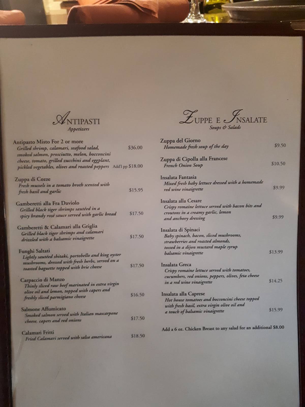 Menu at Terra Cotta Inn pub & bar, Caledon