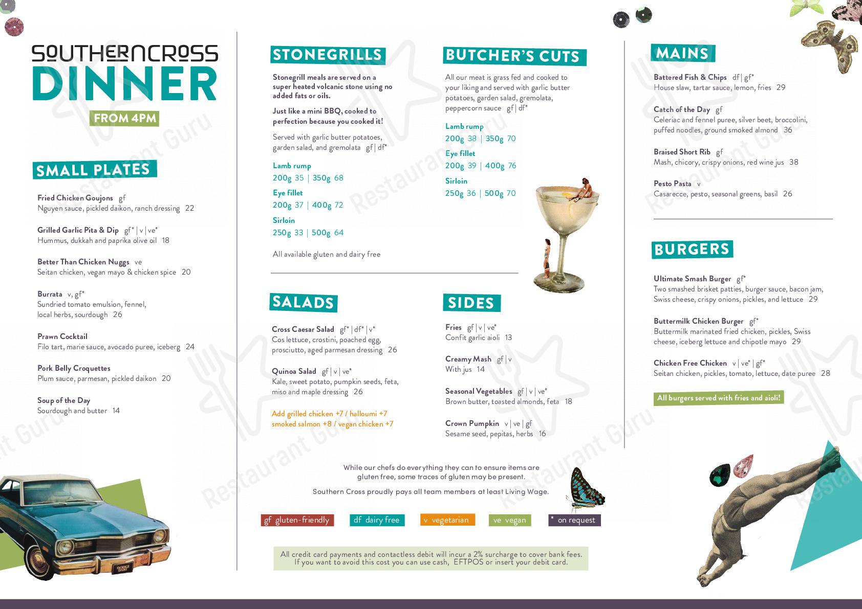 Menu at Waikanae Chartered Club, Waikanae