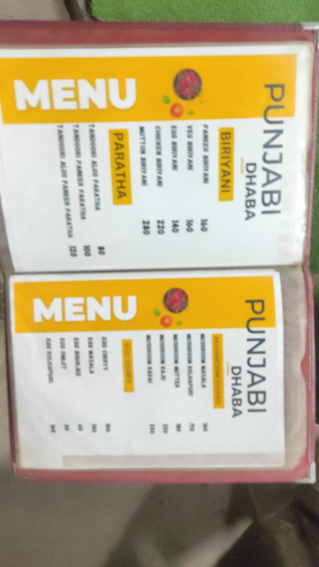 Menu at Punjabi Dhaba Veg Non-Veg, Pune