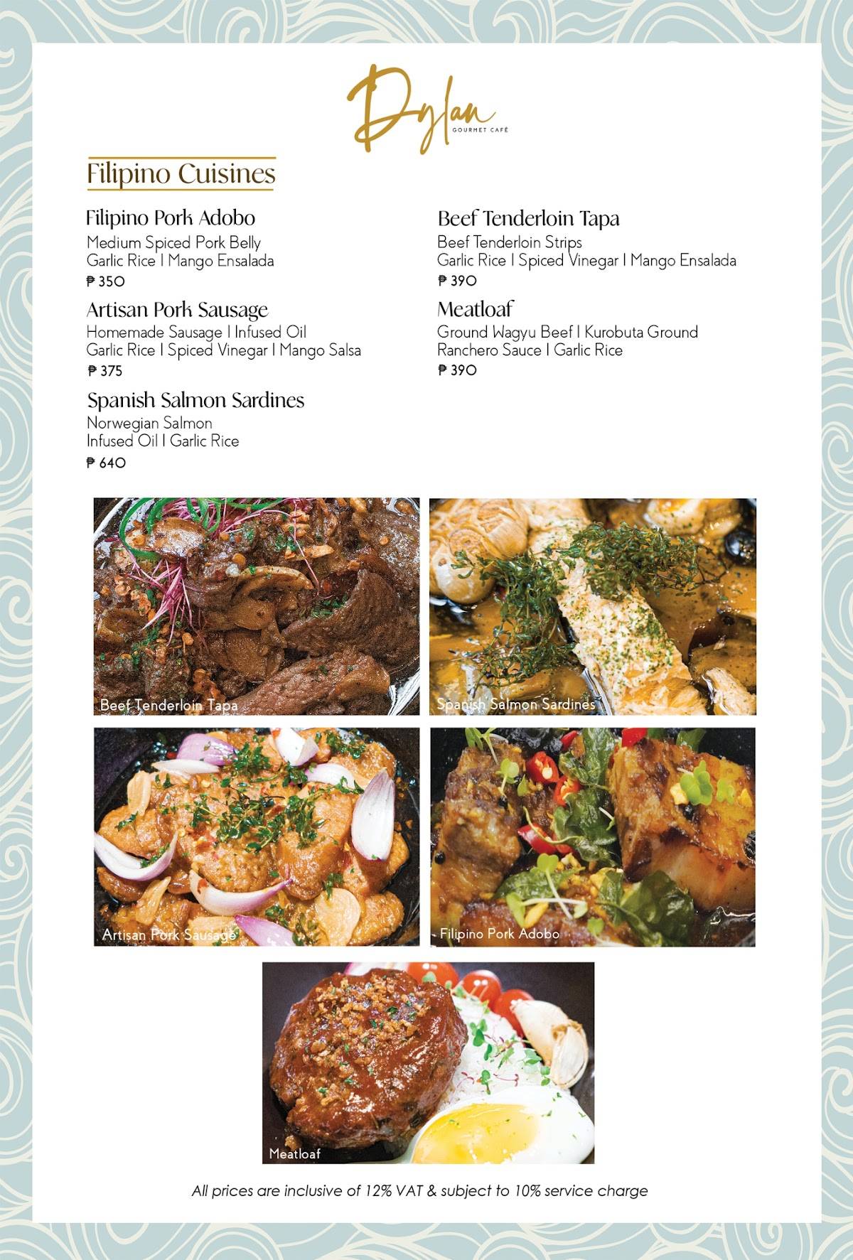 Menu at Dylan Cafe SM North The Block, Quezon City
