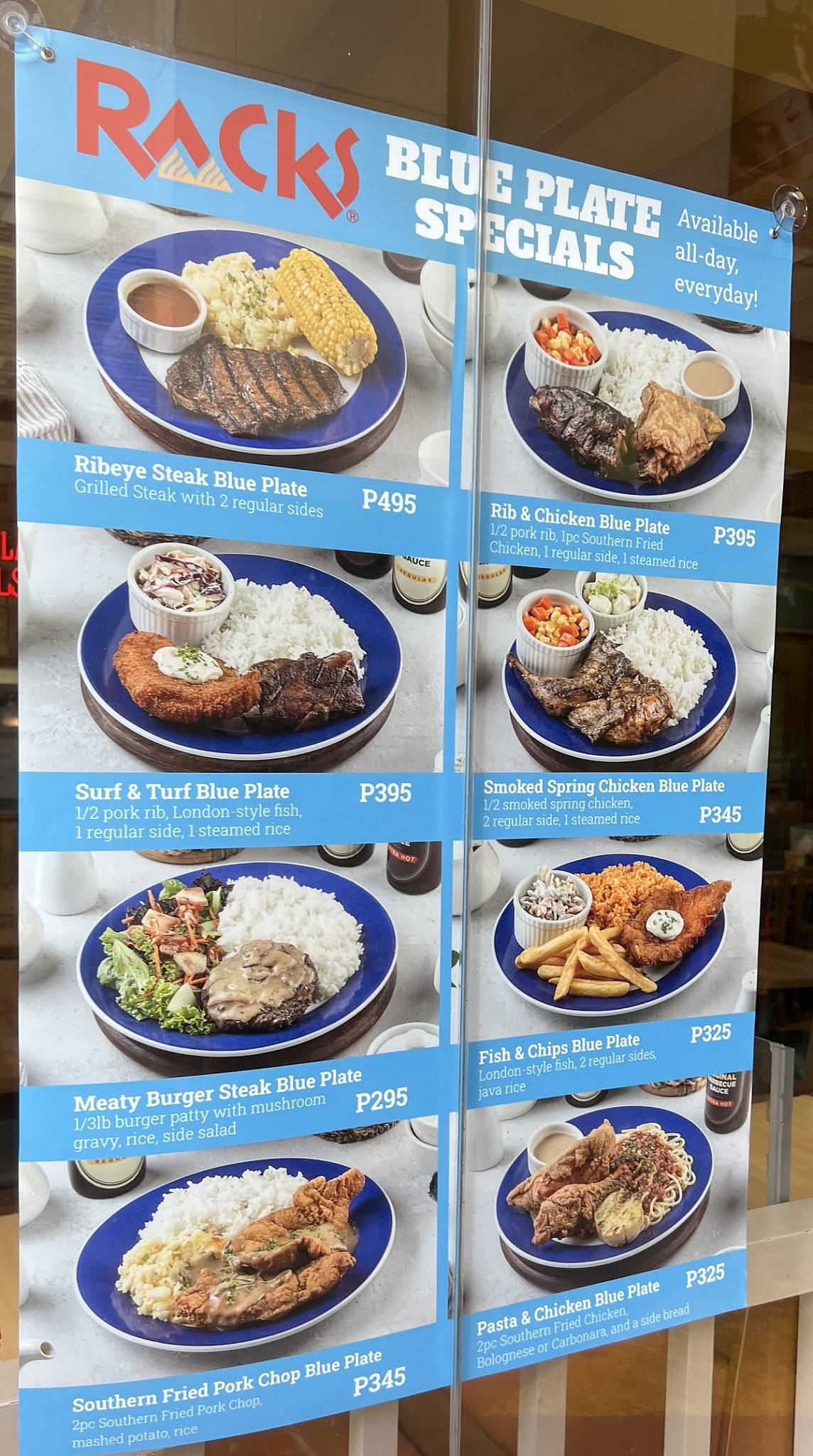 Menu at Racks restaurant, Taguig, The Fort Strip