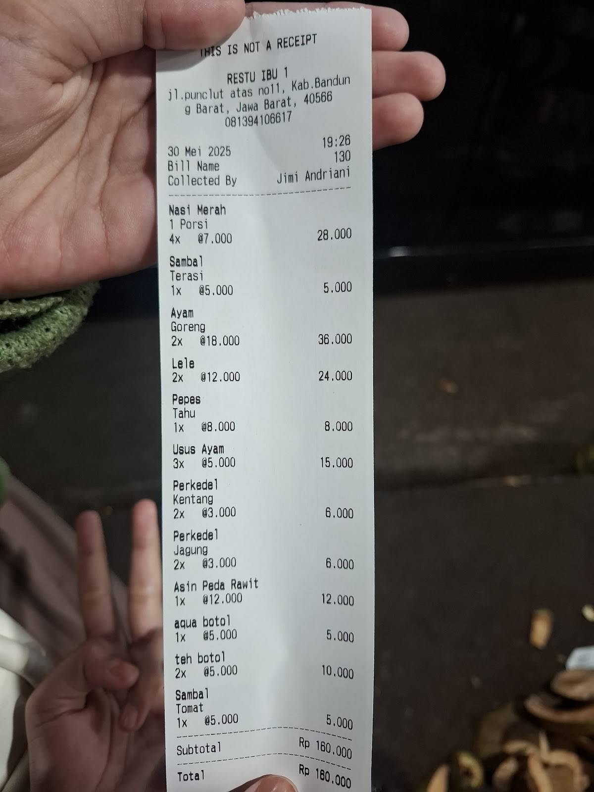 Menu at RM. Saung Pangasoan Restu Ibu restaurant, Lembang
