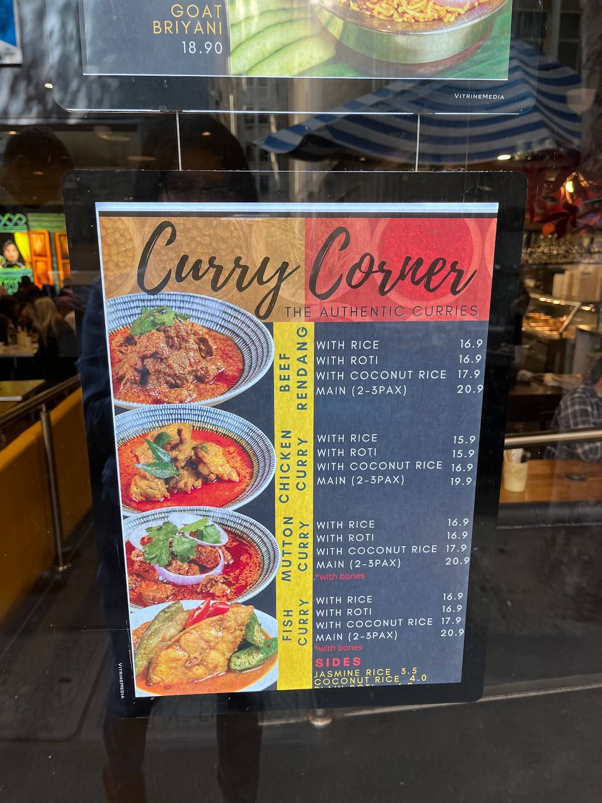 Menu at ROTI BAR, Melbourne, 416-418 Little Collins St