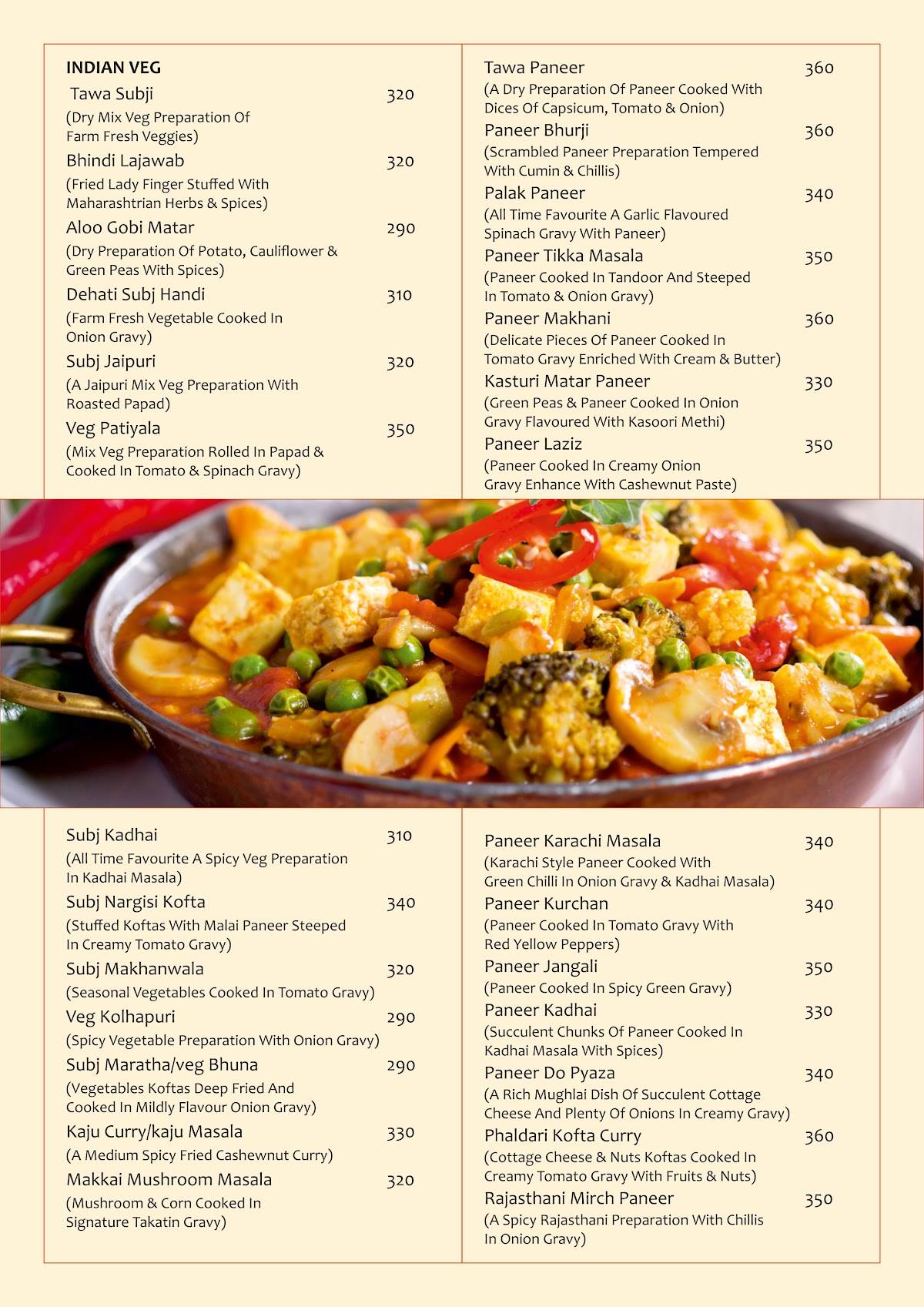 Menu at Raaga Imperio Best family Restaurant & Bar Best Banquet Hall ...