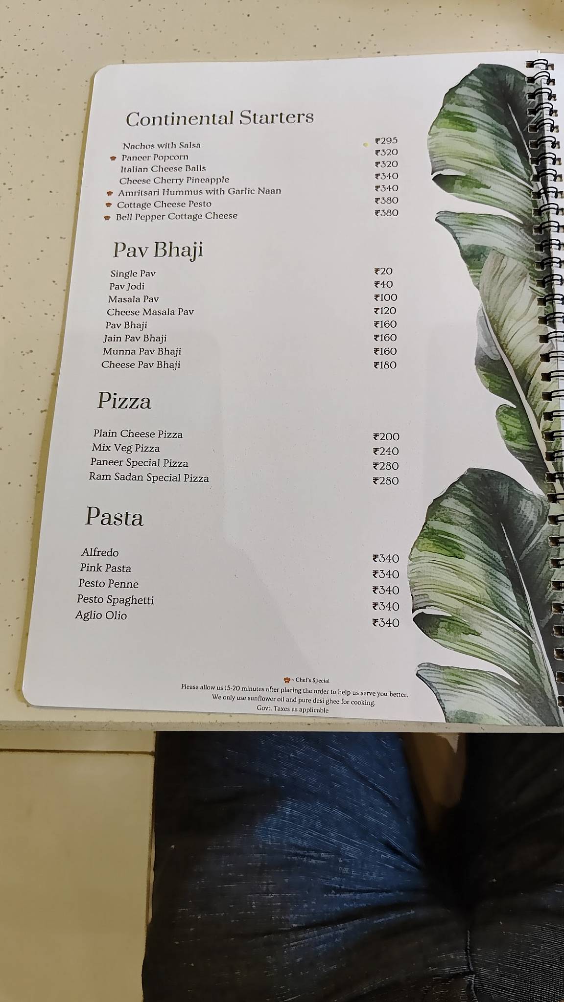 Menu at Ram Sadan Pure Veg Restaurant, Pune