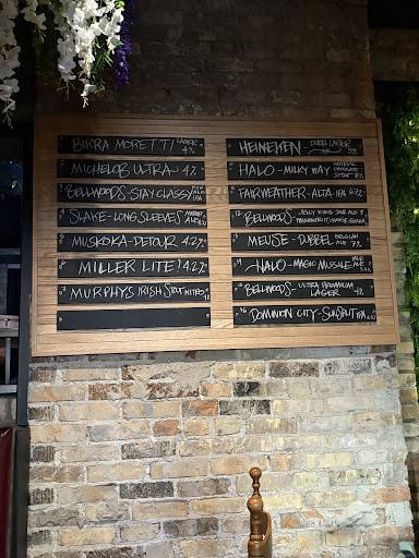 Menu at Rebel Layne restaurant, London
