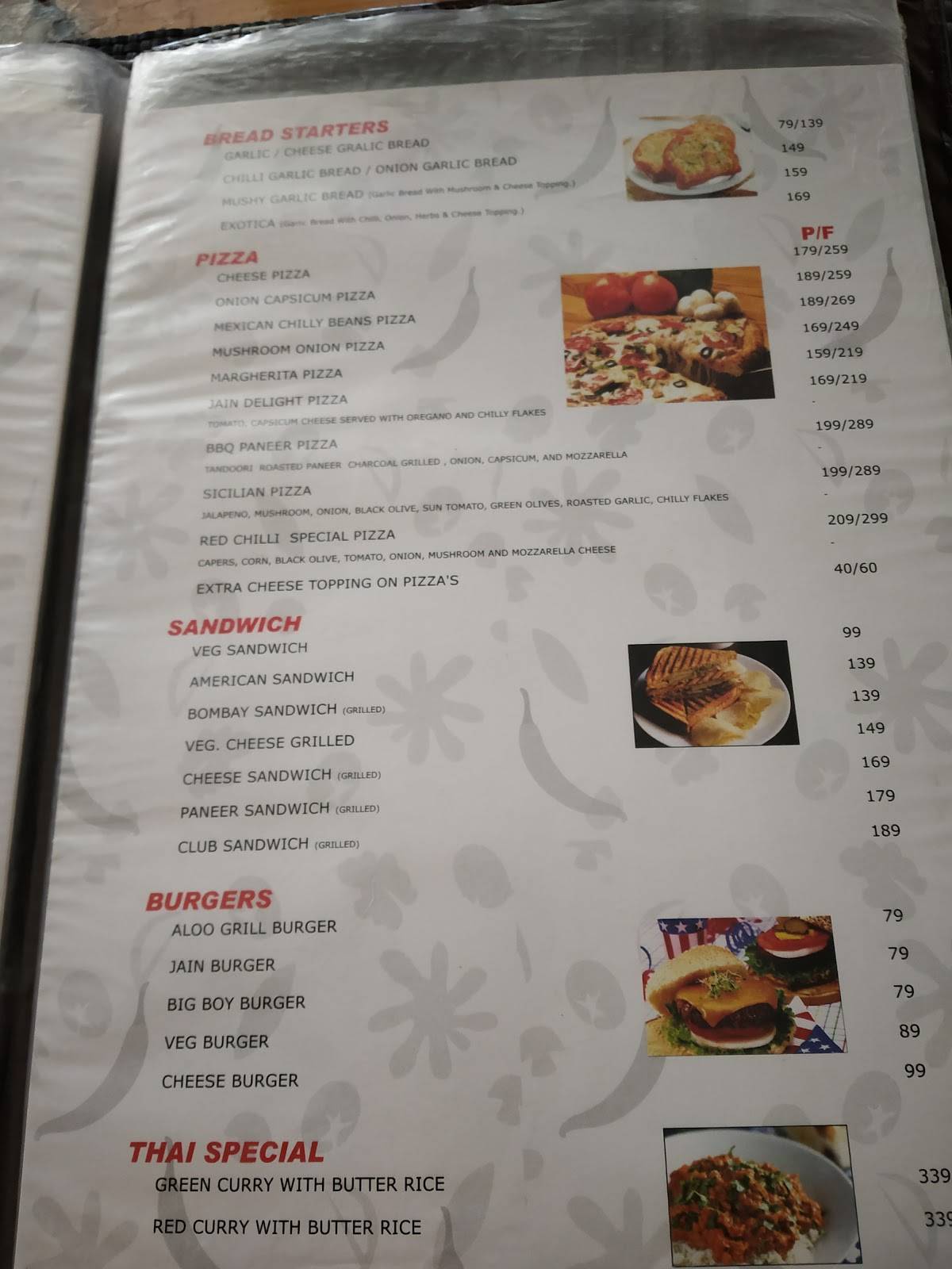 Menu at Red Chilli Pure Veg Family Restaurant, Jodhpur