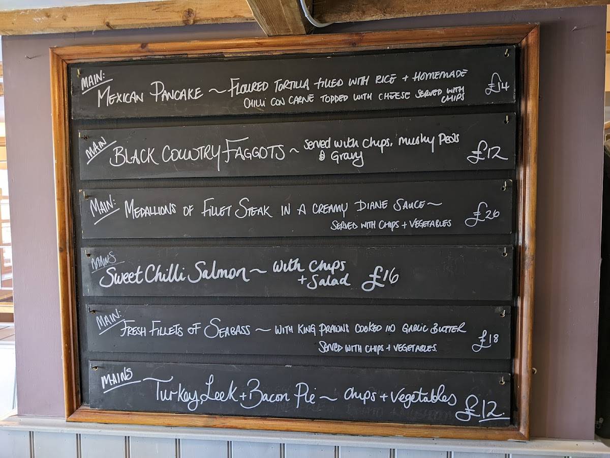 Menu at Red Lion Corley Moor pub & bar, Coventry, Wall Hill Rd