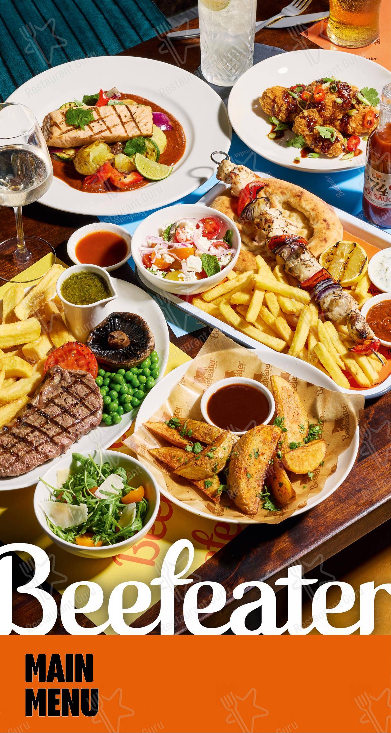 Menu at Redditch Beefeater pub & bar, Redditch, Bordesley Ln