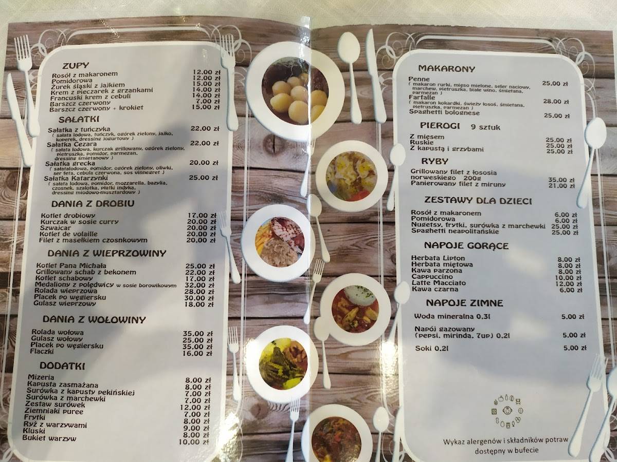 Menu at Restauracja Katarzynka restaurant, Ruda Slaska