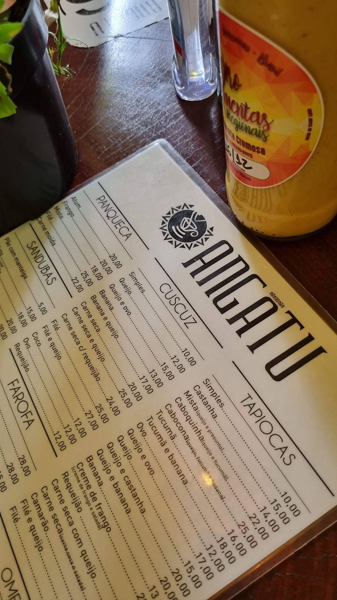 Menu em Angatu Café Unidade Centro, Manaus