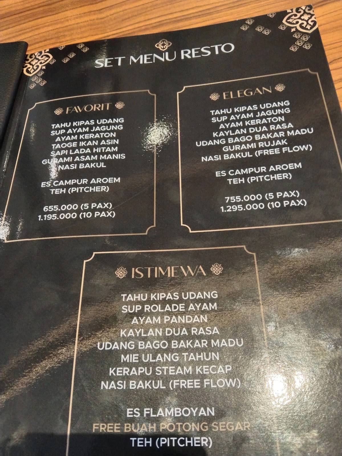 Menu at Aroem Resto & Cafe Bekasi, Bekasi Regency