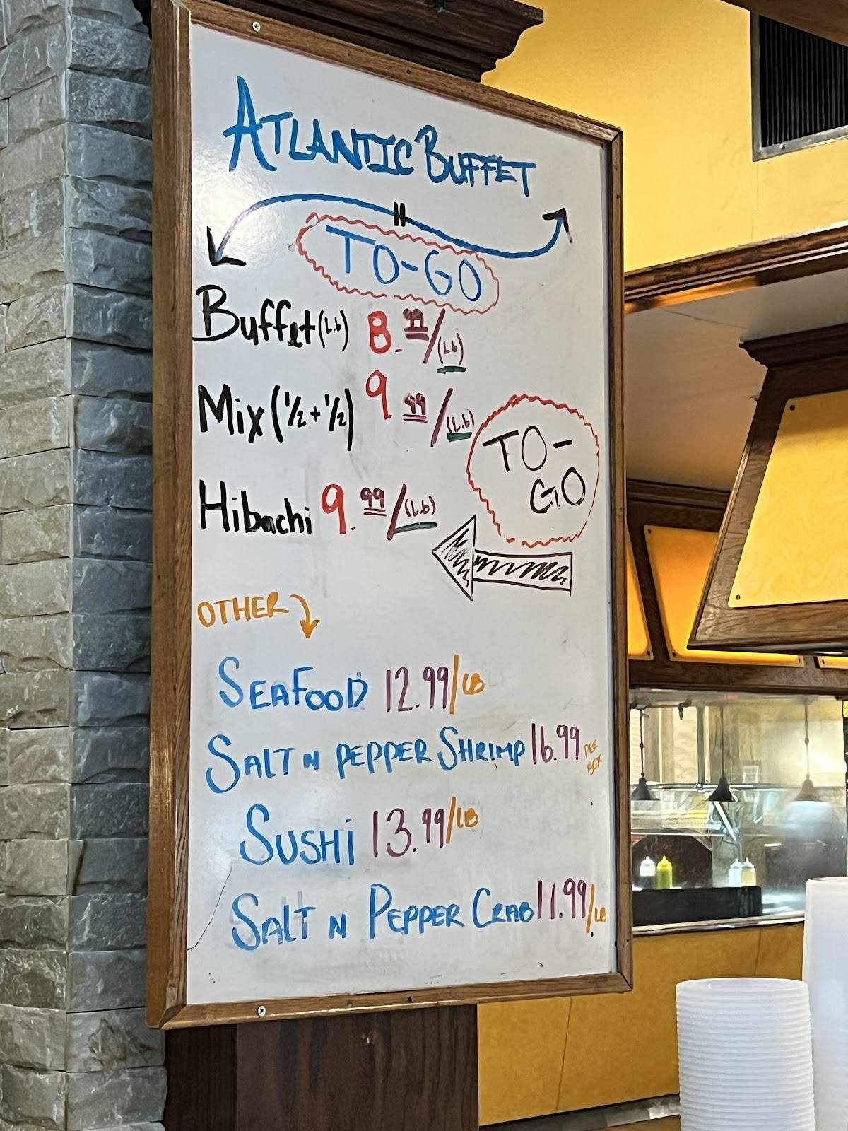 Menu at Atlantic Buffet restaurant, Douglasville