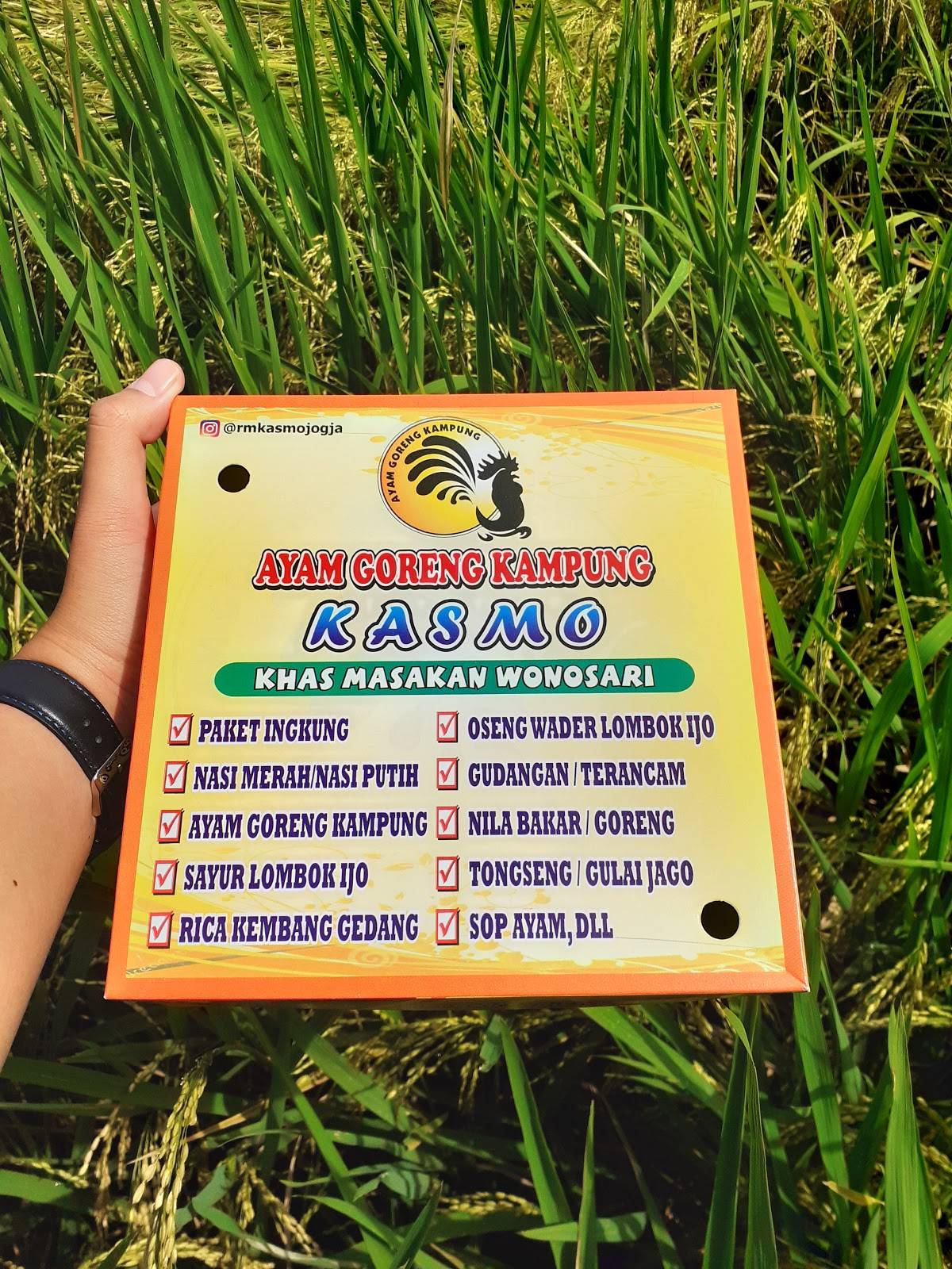 Carta del restaurante Ayam Goreng Kampung Kasmo, Tamanmartani, 6FG3+QWF