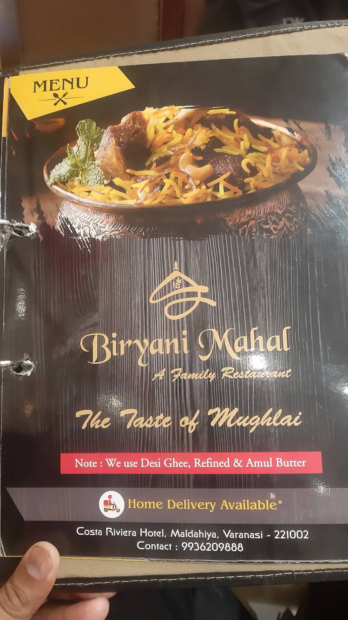 Menu at My Biryani Mahal A Family Restaurant, Varanasi