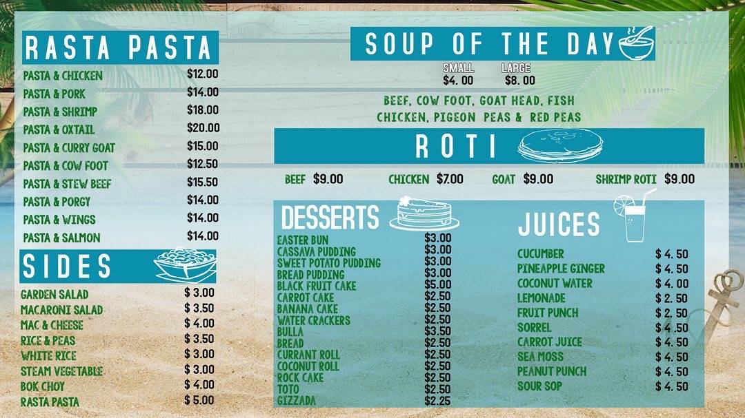 Menu at Blue Mountain Restaurant, New York City