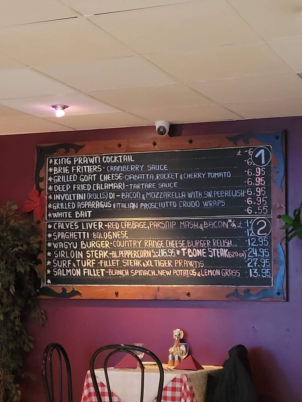 Menu at Boulevard restaurant, South Croydon, 7-8 Selsdon Rd