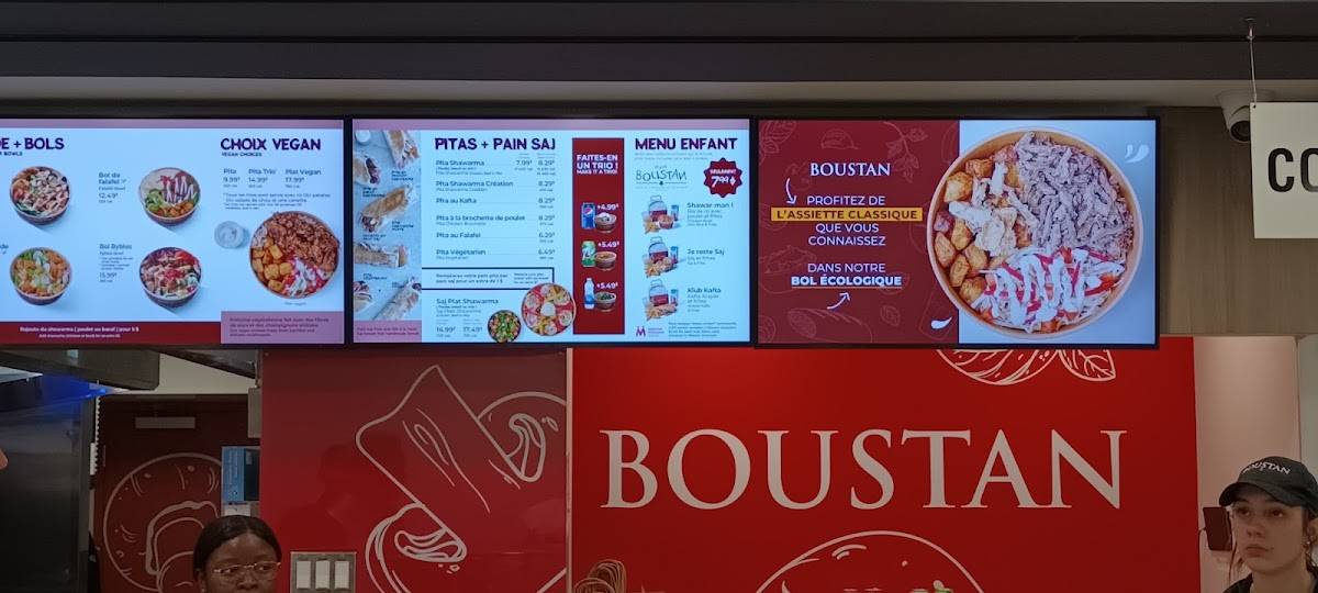 Menu au Restaurant Boustan, Québec, 840 Rue Bouvier Local 101