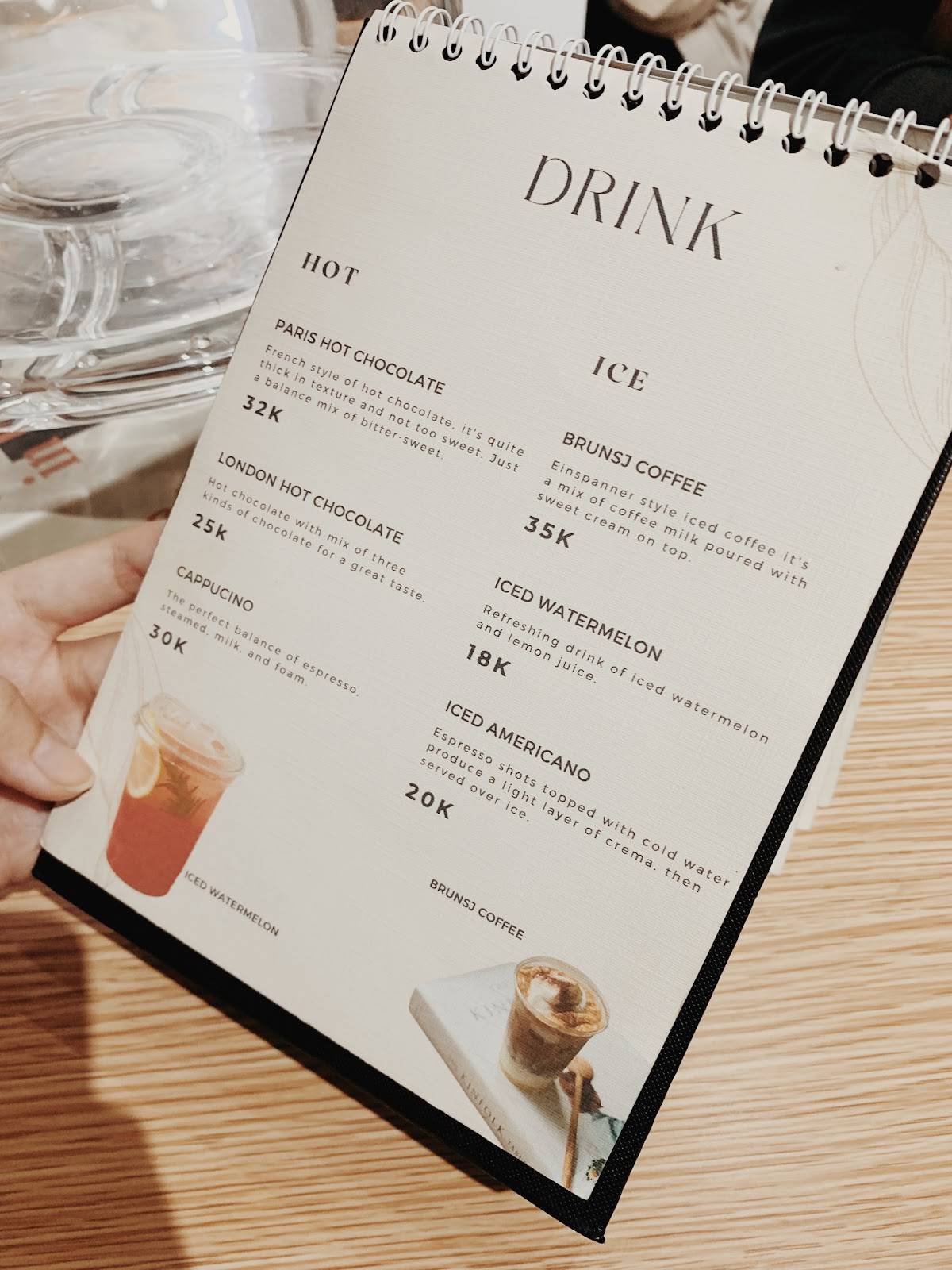 Menu at Brunsj Cafe, Surabaya