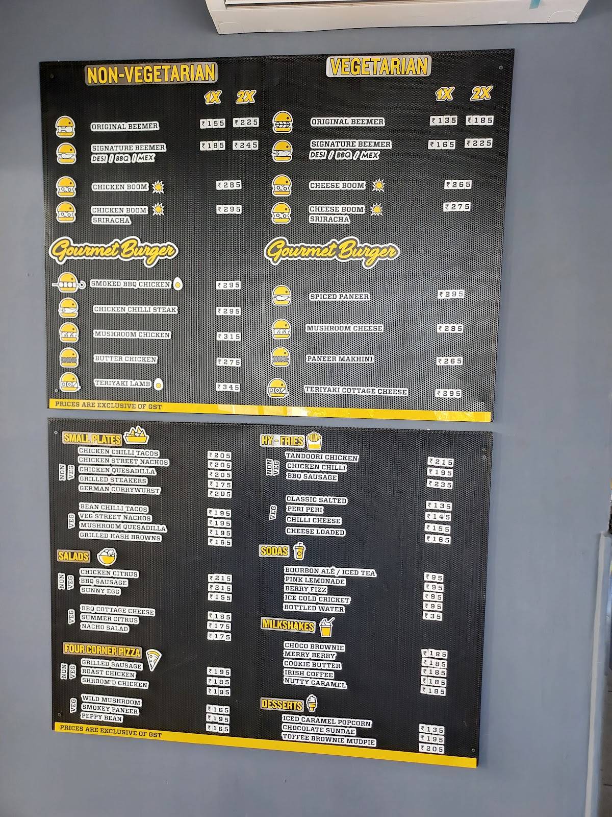 Menu at BurgerMan Navalur, Navallur