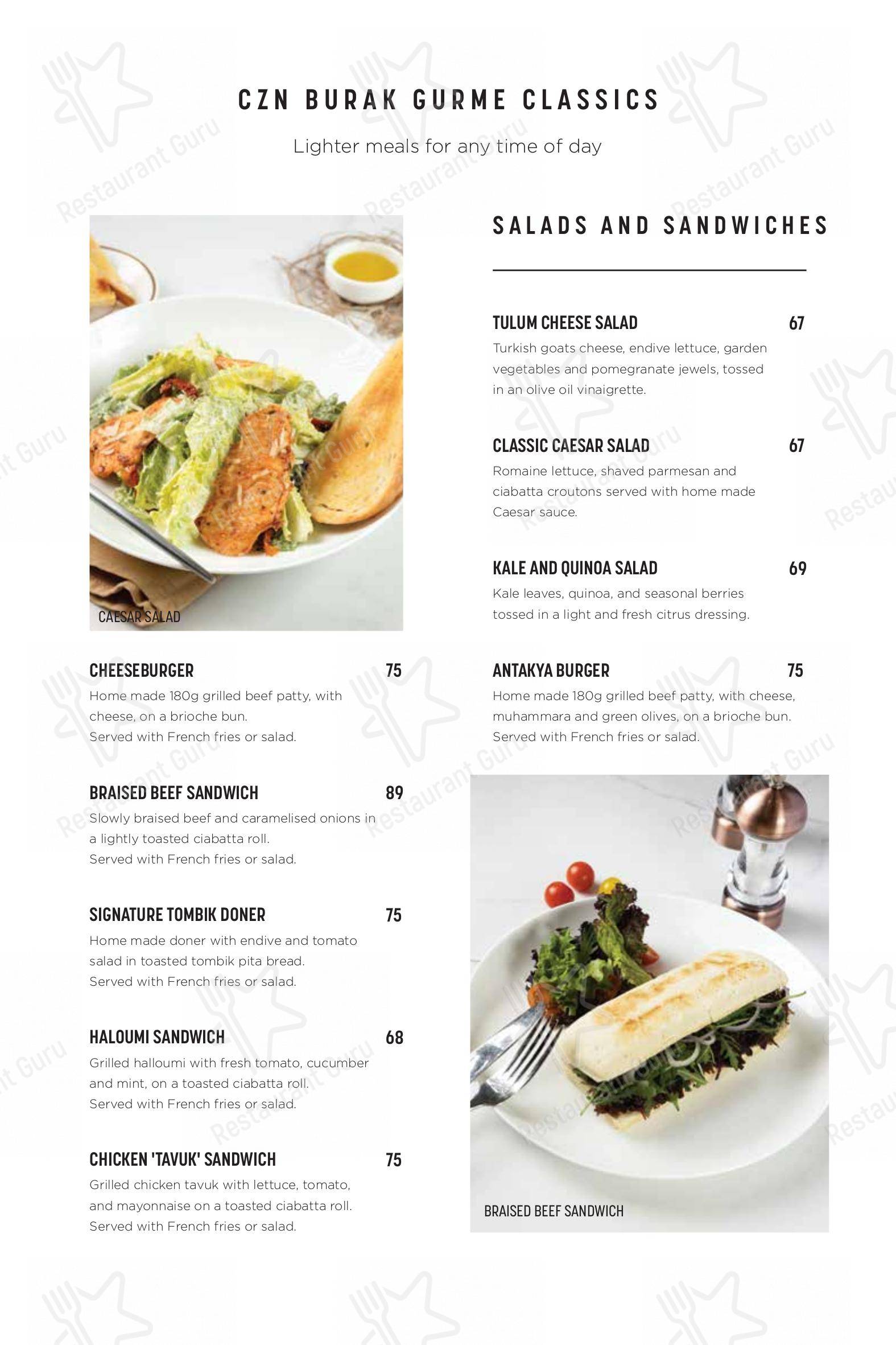 Carta del restaurante Chef Burak Gurme Dubai Mall, Dubai, Dubai Mall ...
