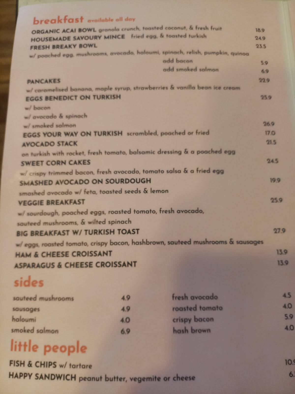 Menu at Cafe Fresh, Charlestown, Charlestown Square