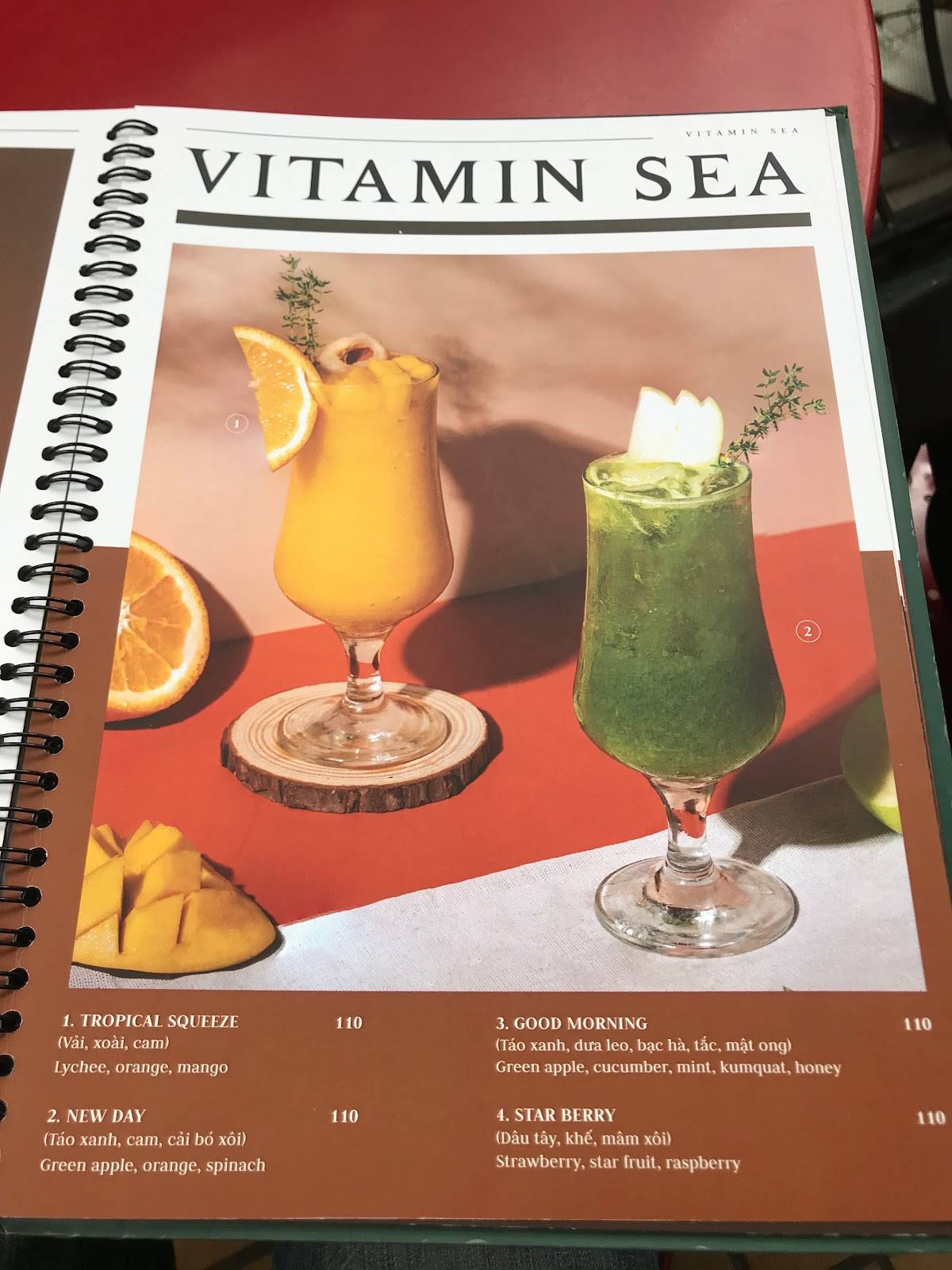 Menu at Cafe Runam, Hanoi, 13 P. Nhà Thờ