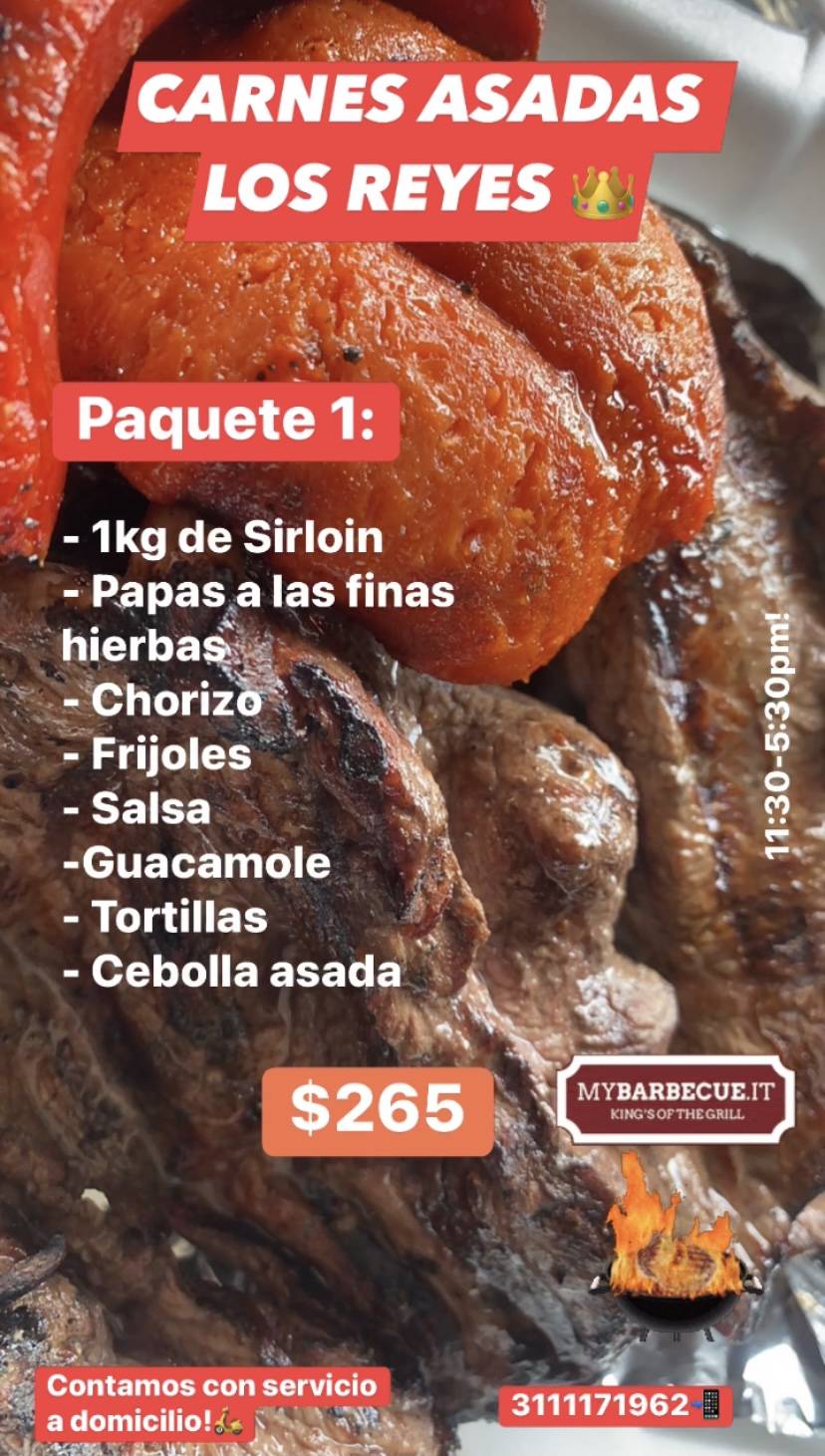 Menu at Carnes Asadas Los Reyes, Tepic