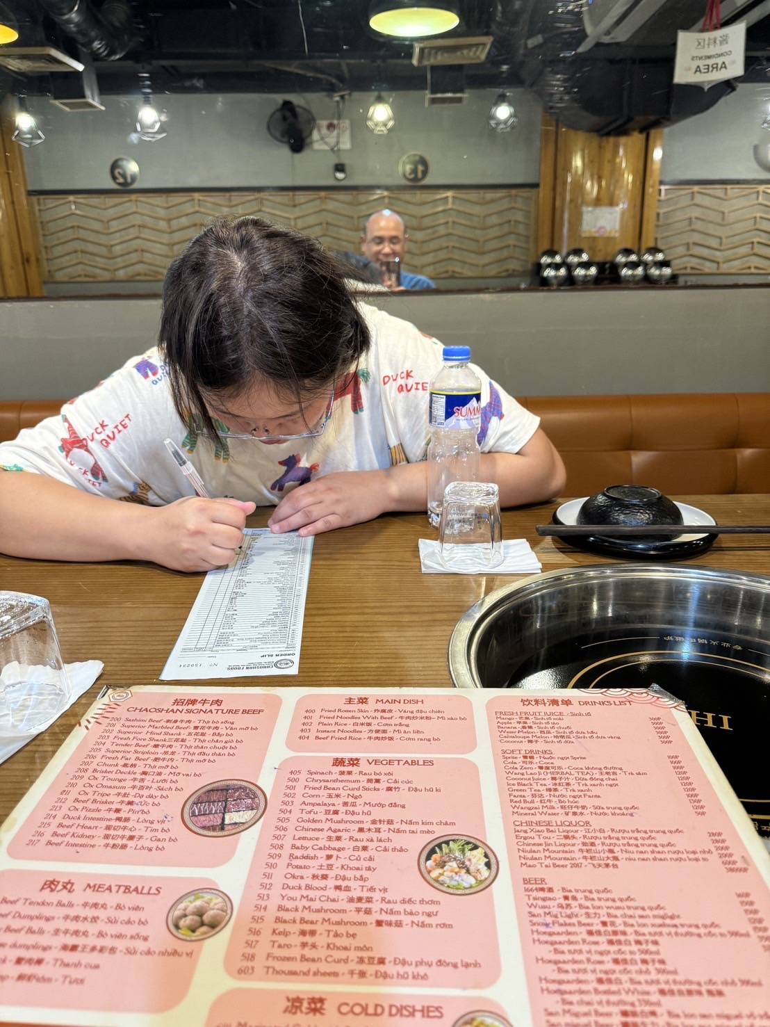 Menu at Chao Shan Beef Hotpot restaurant, Makati