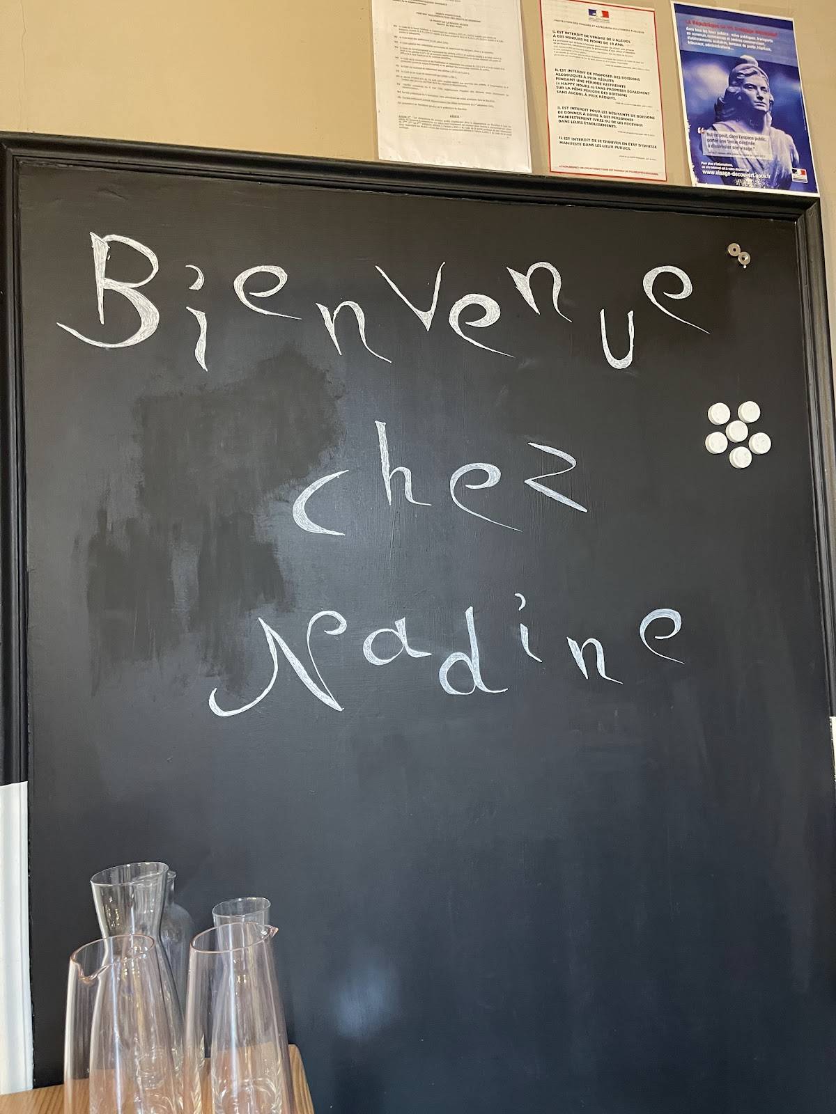Menu au Chez Nadine restaurant, Hattmatt