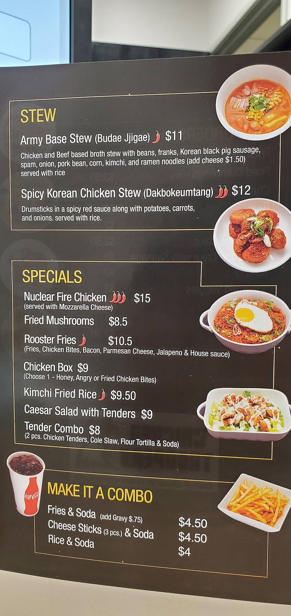 Menu at Chicken Troopers restaurant, Norwalk