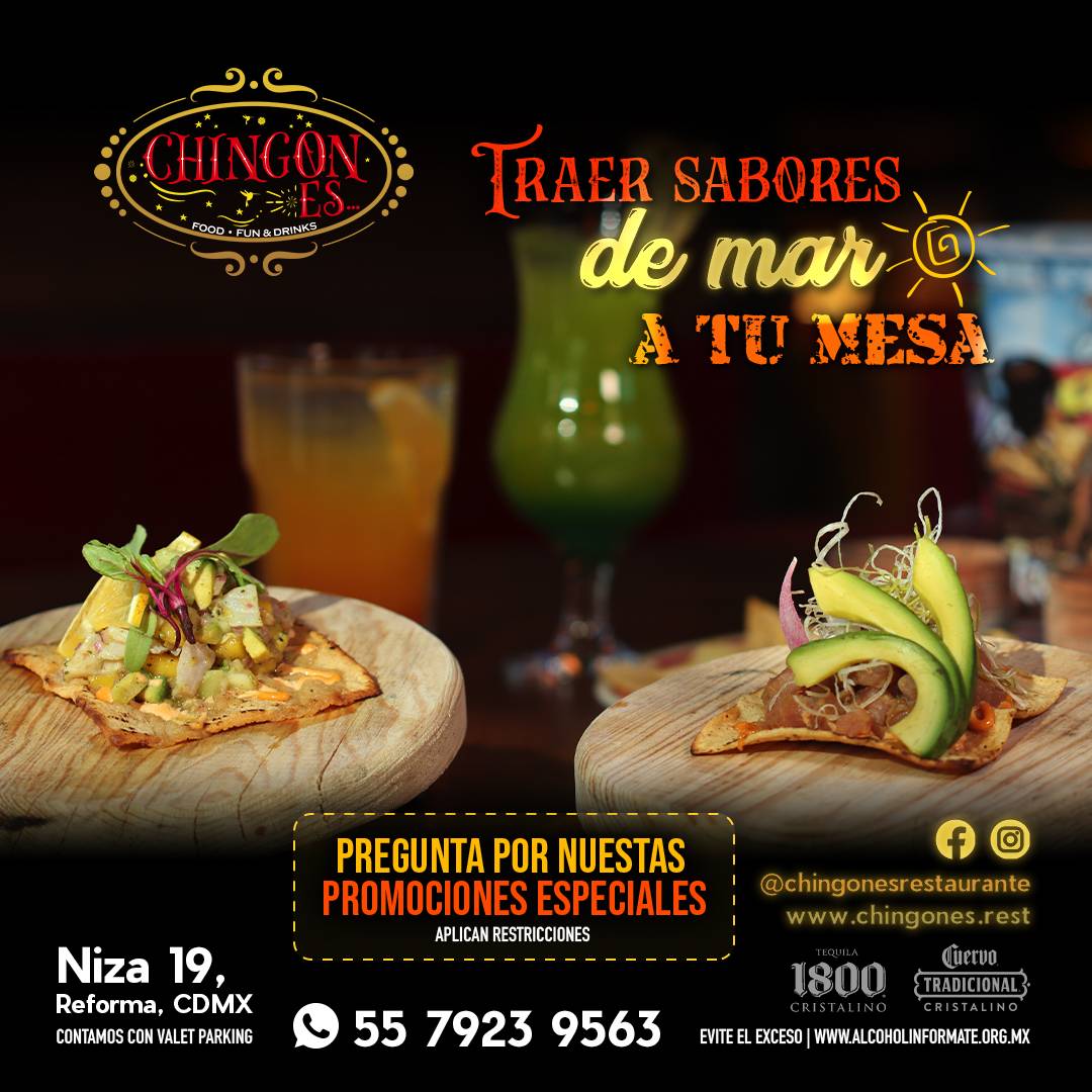 Carta de Chingón Es Restaurante, Ciudad de México