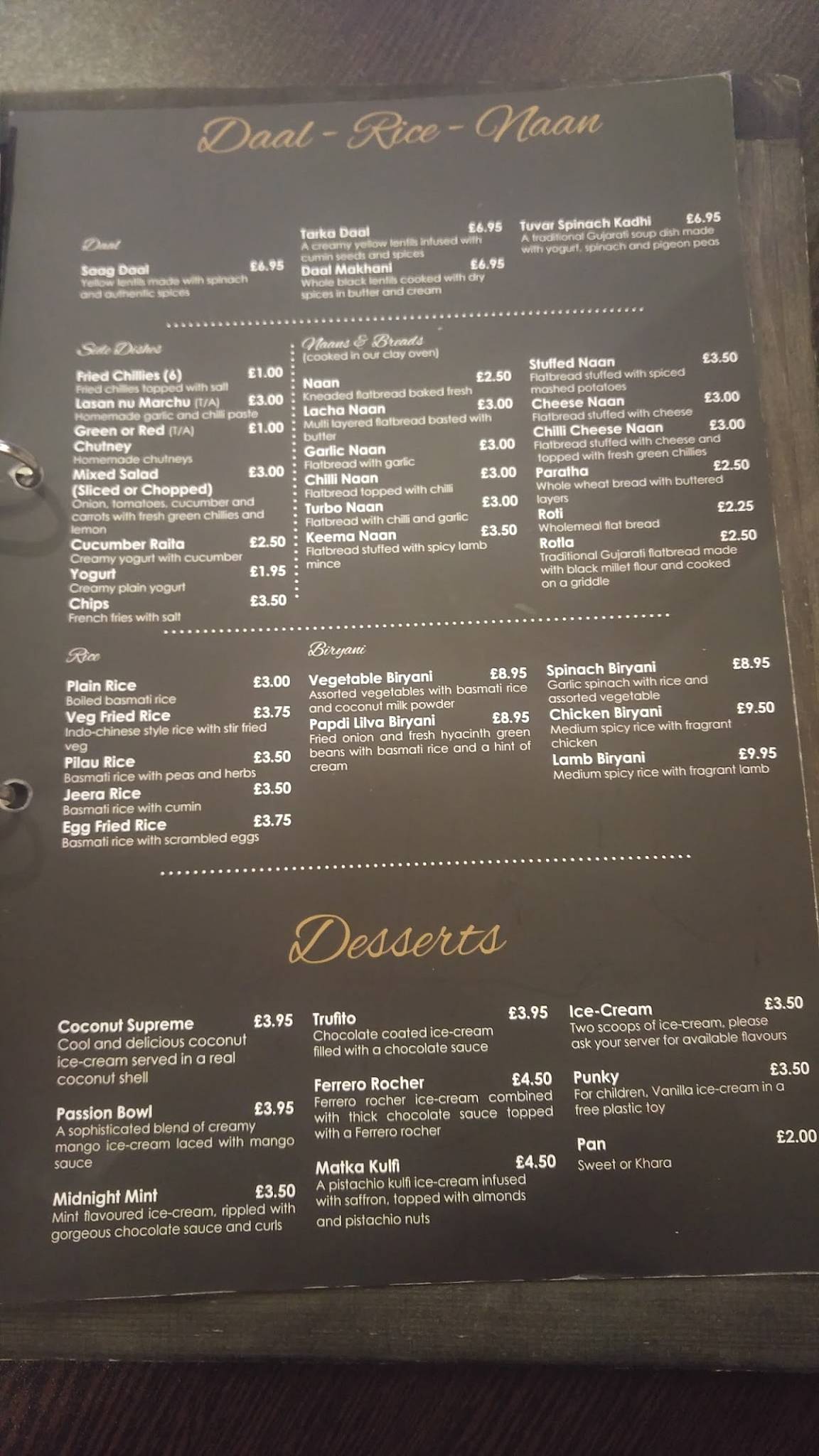 Menu at Club 2000, Pinner, 427-431 Rayners Ln