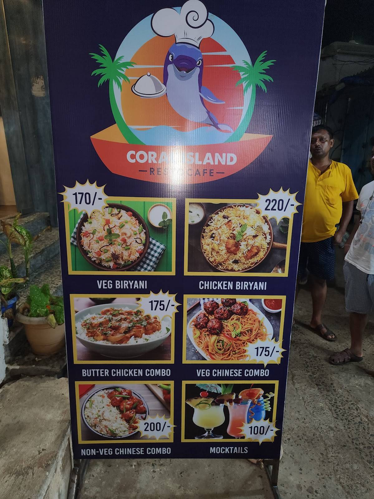Menu at Coral Island Restocafe, Puri