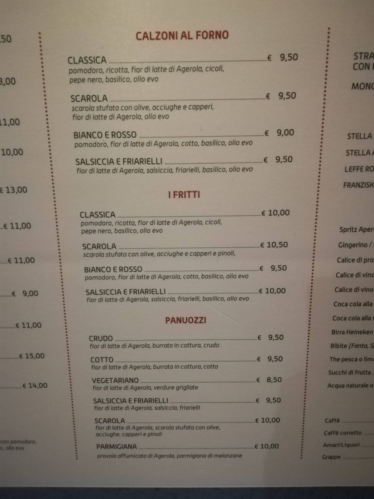 Menu da Dodo Verace Pizza Napoletana Pordenone ristorante, Pordenone