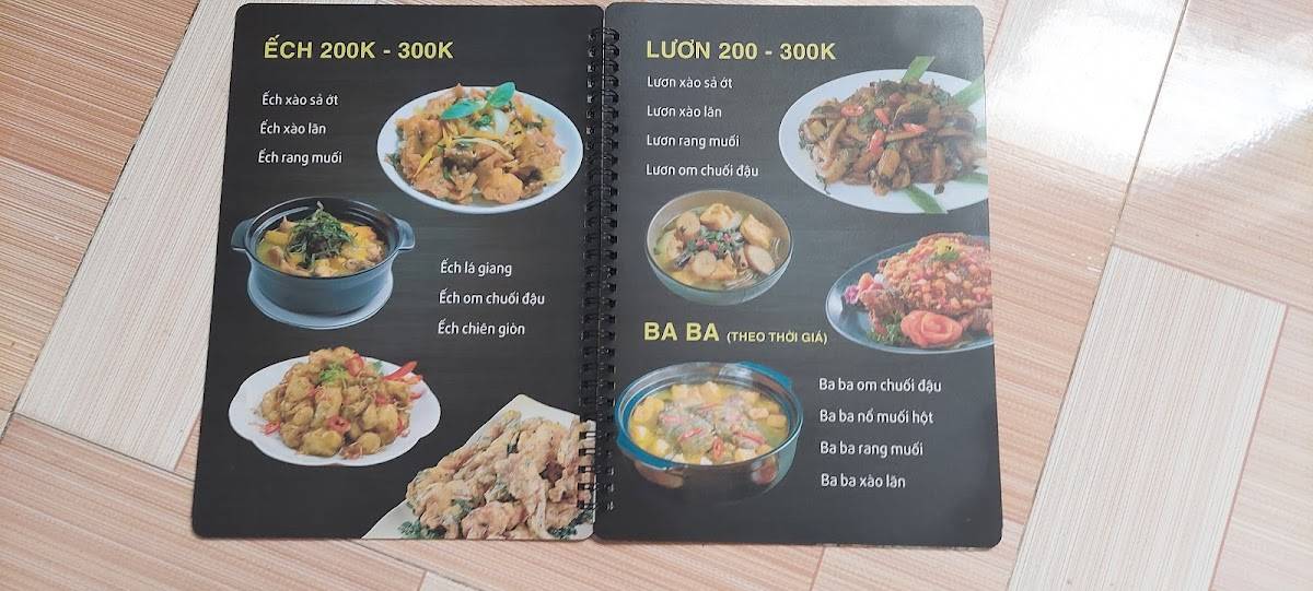 Menu at ĐỒNG QUÊ QUÁN restaurant, Vietnam, Cổng 3 hòa phát
