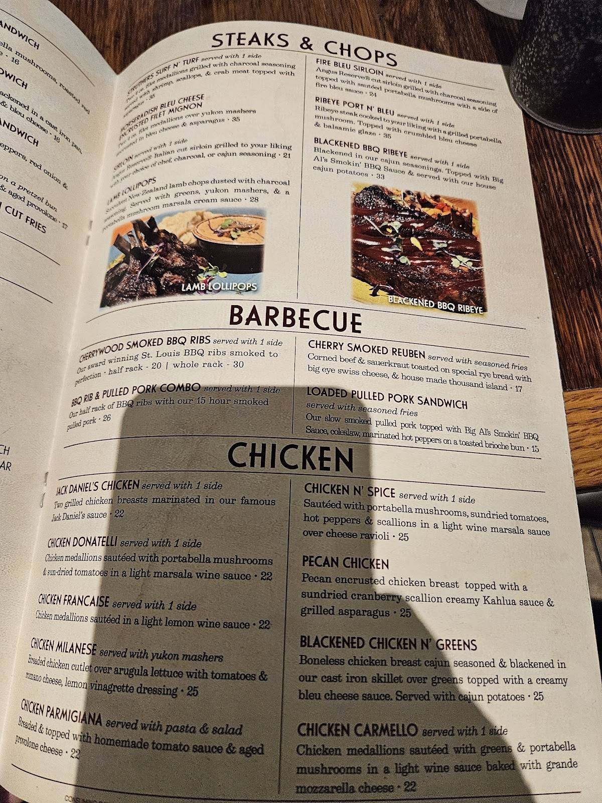 Menu at Donavito's Restaurant & Catering Co., Struthers