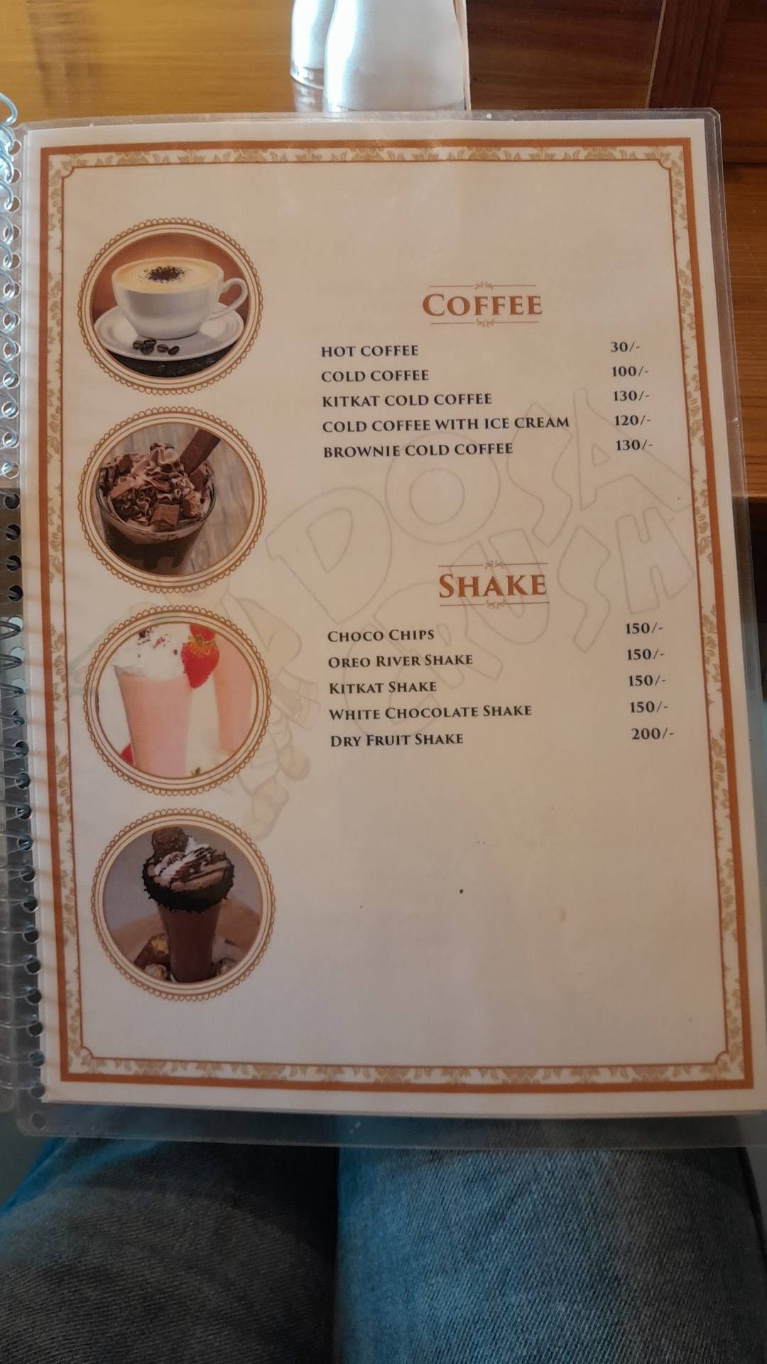 Menu at Dosa Crush Bhavnagar, Bhavnagar