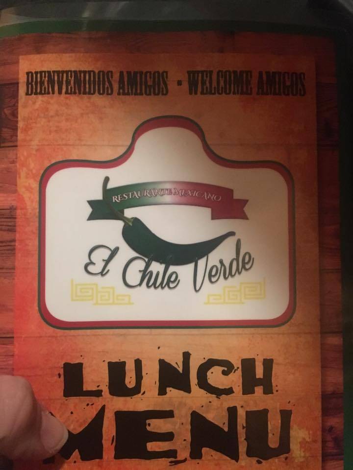 Menu at El Chile Verde restaurant, Minot