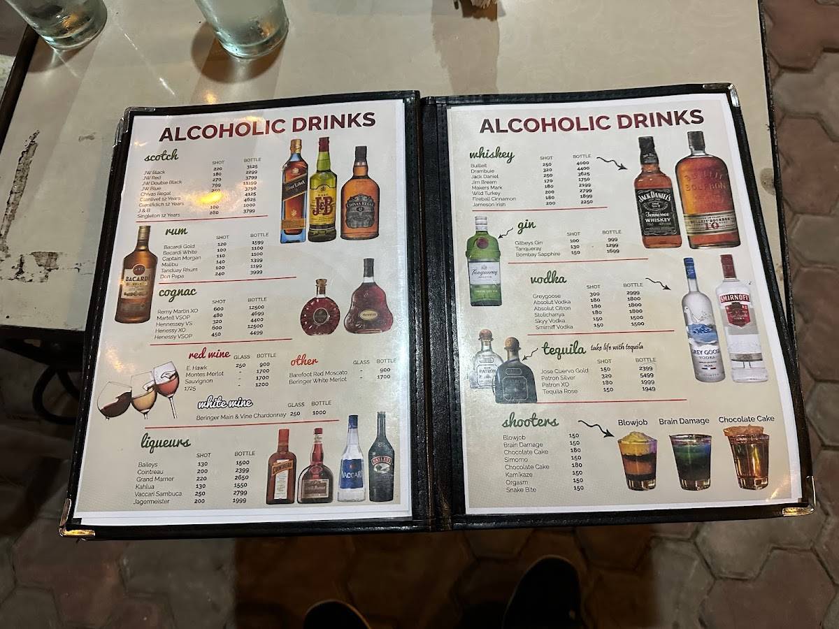 Carta de El Filo's Restaurant, Bar & Karaoke hub, Subic Bay Freeport Zone