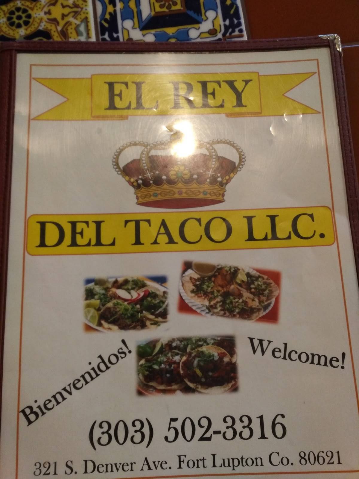 Menu at El Rey Del Taco restaurant, Fort Lupton