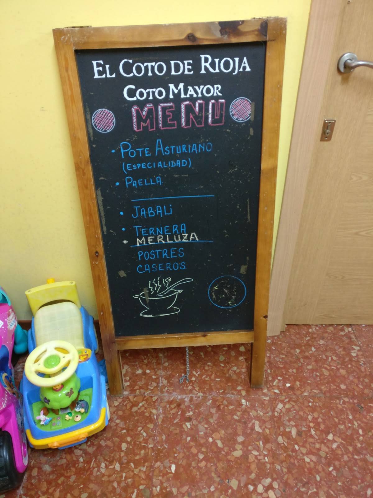 Carta del restaurante El Rosal, Lamuño, San Martin Da Luiña