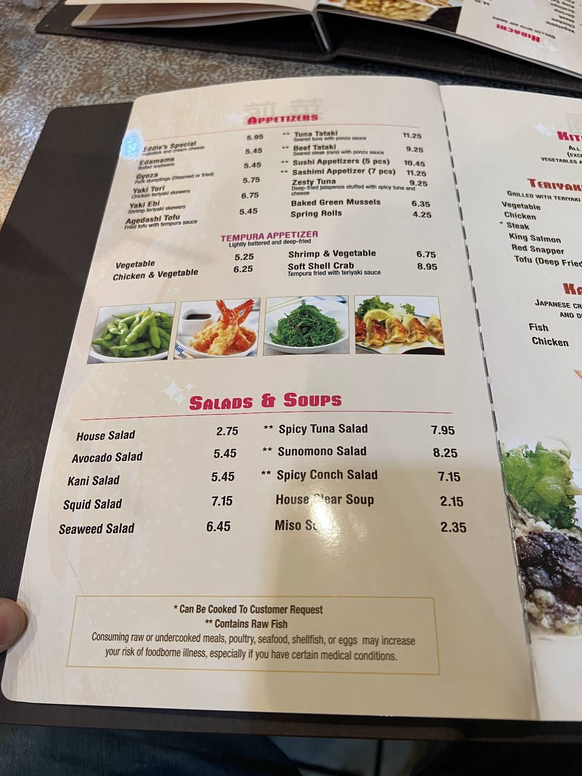 Menu at Fancy Q Sushi Bar and Grill, Brunswick
