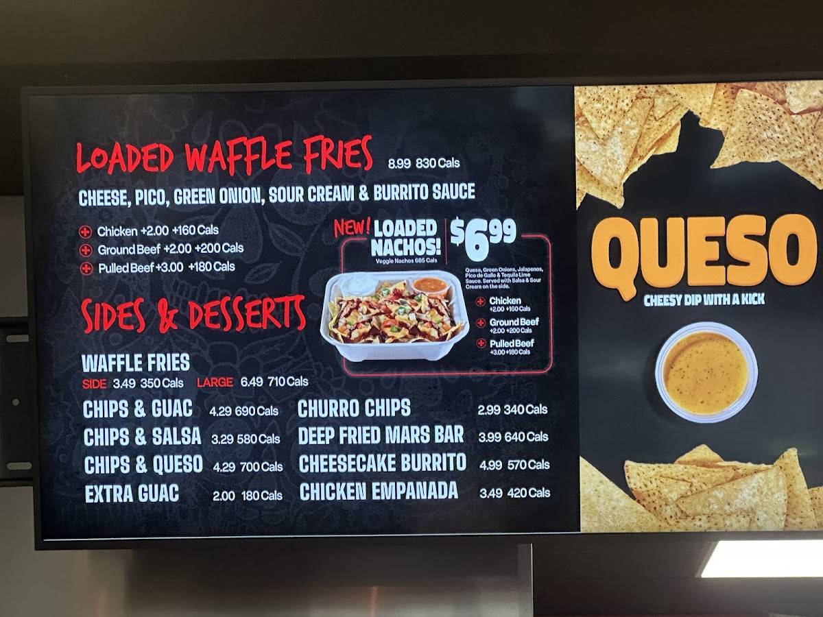 Menu at Fat Bastard Burrito Co. restaurant, Toronto, 351 Bremner Blvd