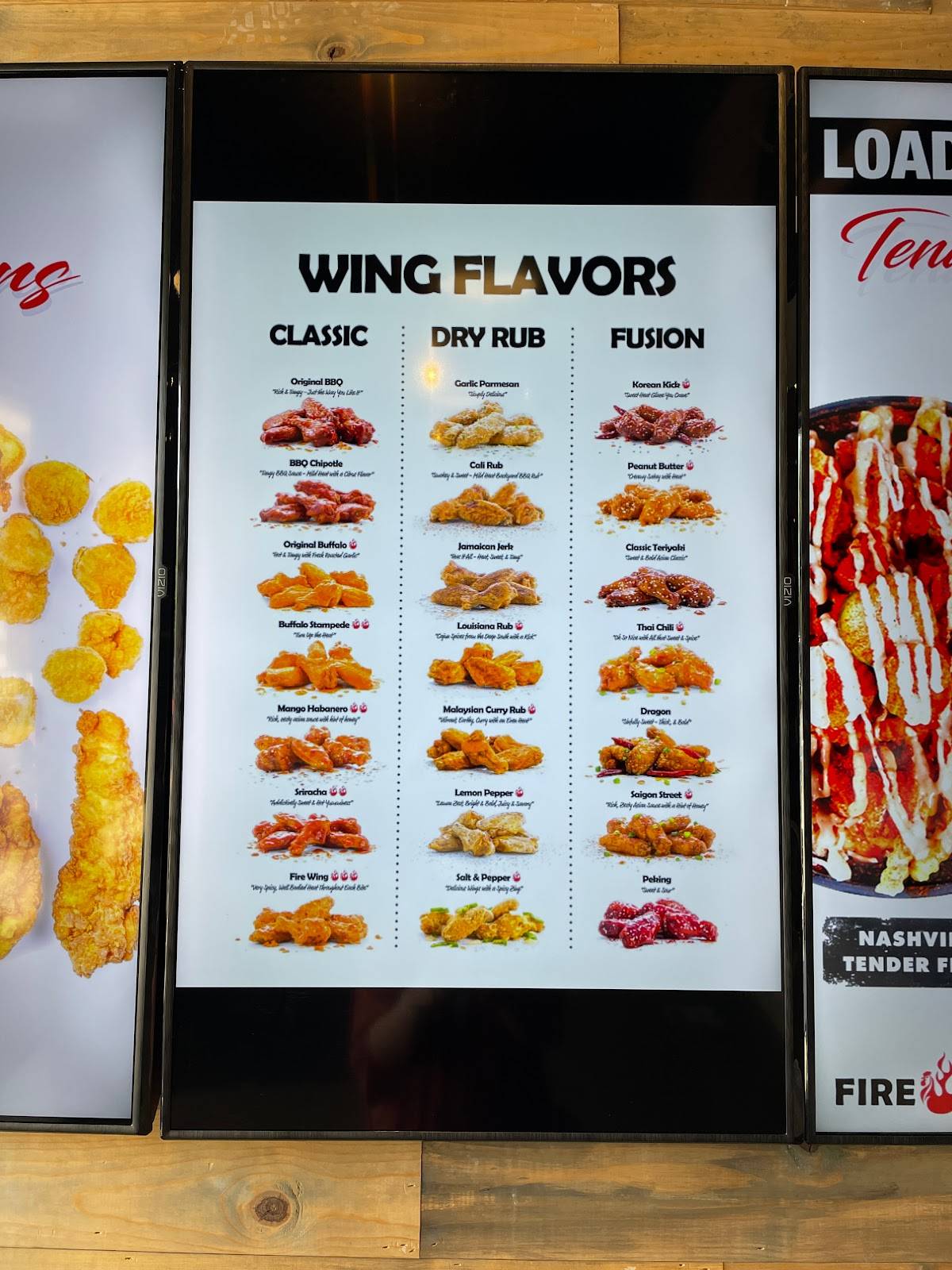 Menu at Fire Wings Hayward restaurant, Hayward